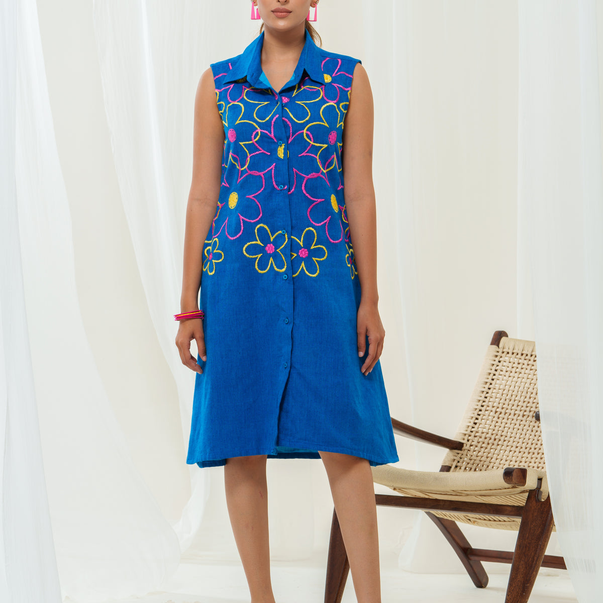 Playful threads shirt dress – labelapurva.co.in